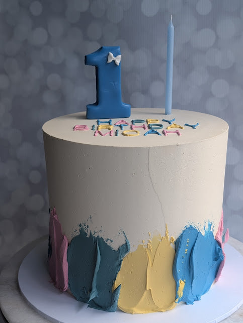 Simple Birthday Cake – Not Just Cake Custom Sweets